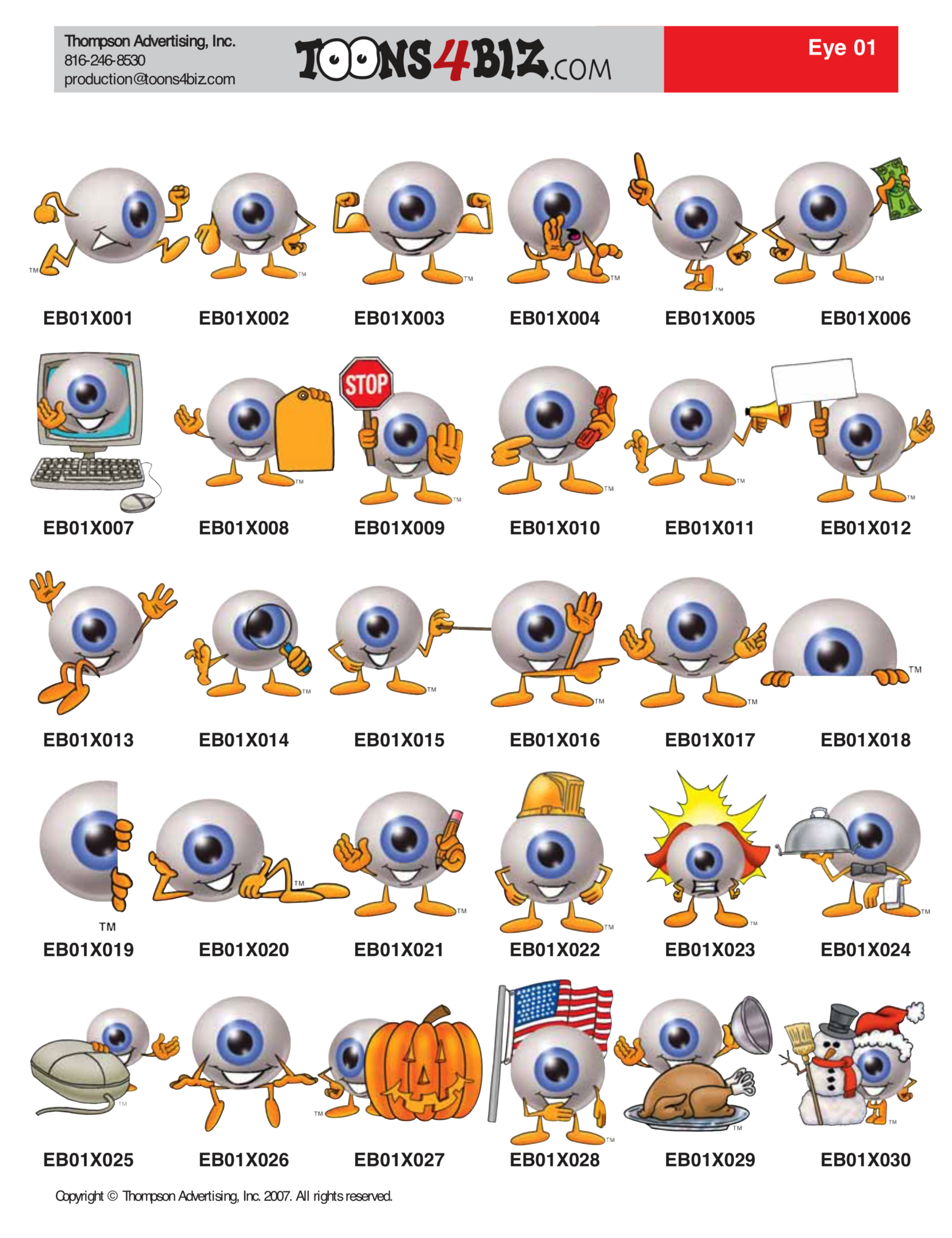 Eye Ball Character – Toons4Biz