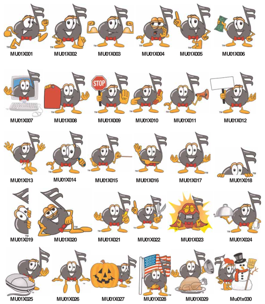 Music Note Mascot – Toons4Biz