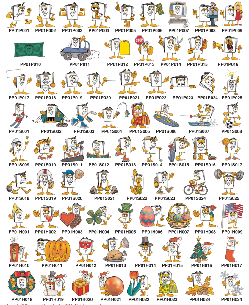 Paper Mascot Clip Art – Toons4Biz