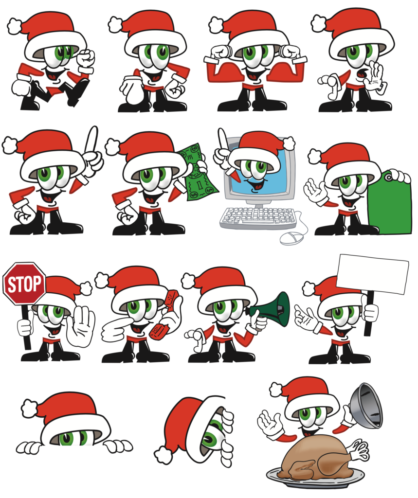 Santa Clip Art Set – Toons4Biz