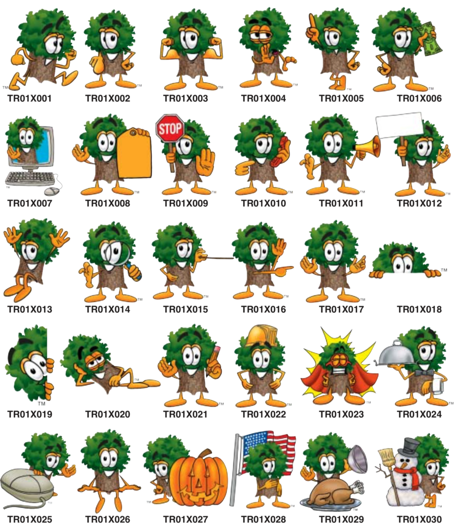 Tree Mascot Clip Art – Toons4Biz